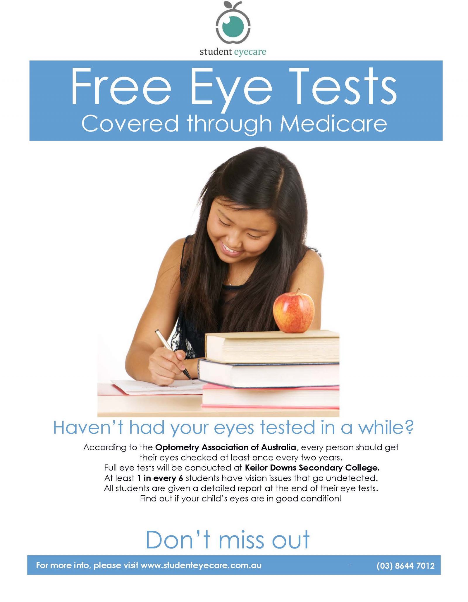 Student Eye Care Program - Keilor Downs College