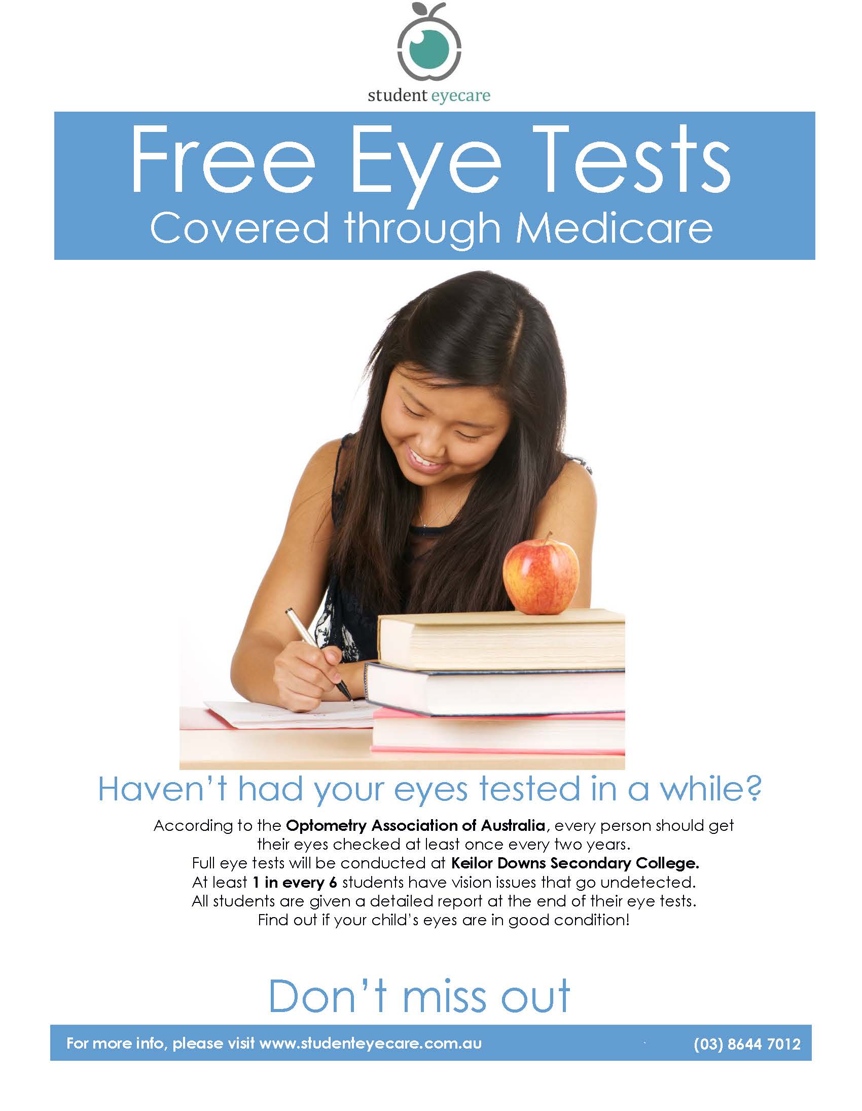 Student Eye Care Program - Keilor Downs College